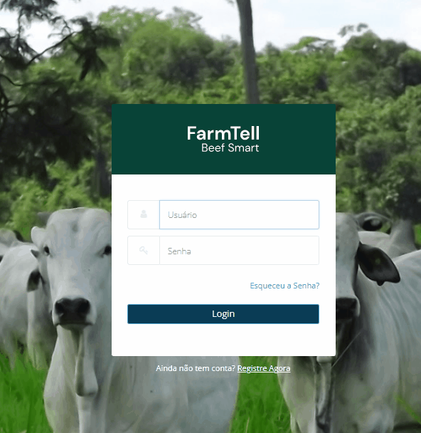 Como criar seu login no sistema FarmTell™ Beef Smart – FarmTell Beef Smart